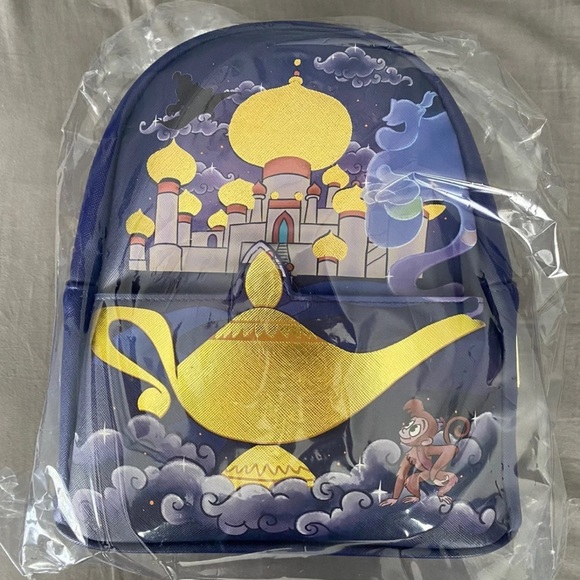 Loungefly | Bags | Disney Princess Jasmine Castle Loungefly Backpack ...